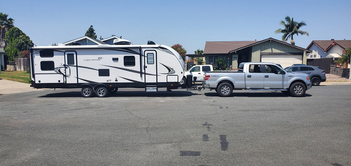 Ford F150 Towing Travel Trailer – RoadActive Suspension Australia