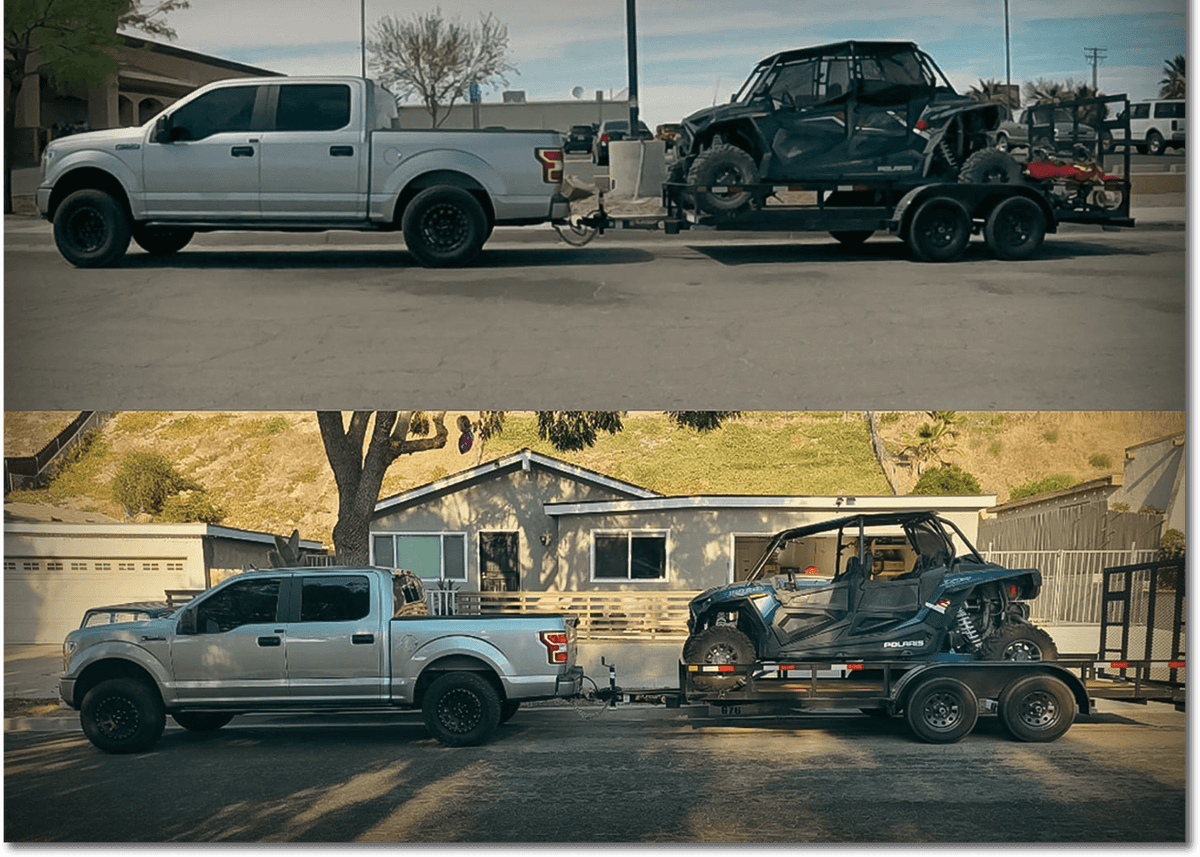 2020 RAS Equipped Ford F150 Towing RZR – RoadActive Suspension Australia