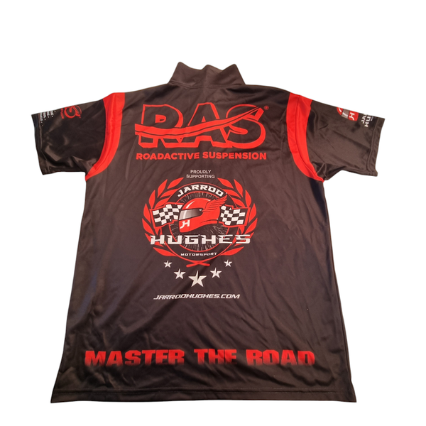 RAS Polo Shirt Black Red – RoadActive Suspension Australia